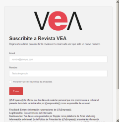 Suscripción a Revista VEA